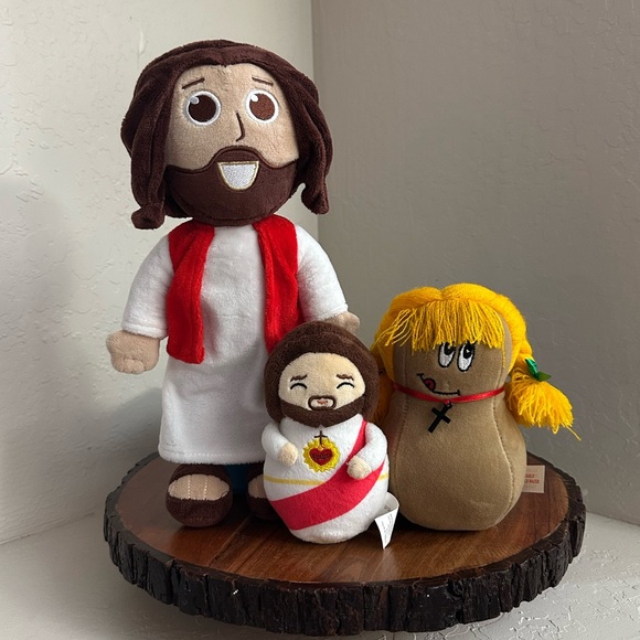 Toys | Sacred Heart Jesus Jesus Doll Nuts For Jesus Peanut Plush Bundle ...